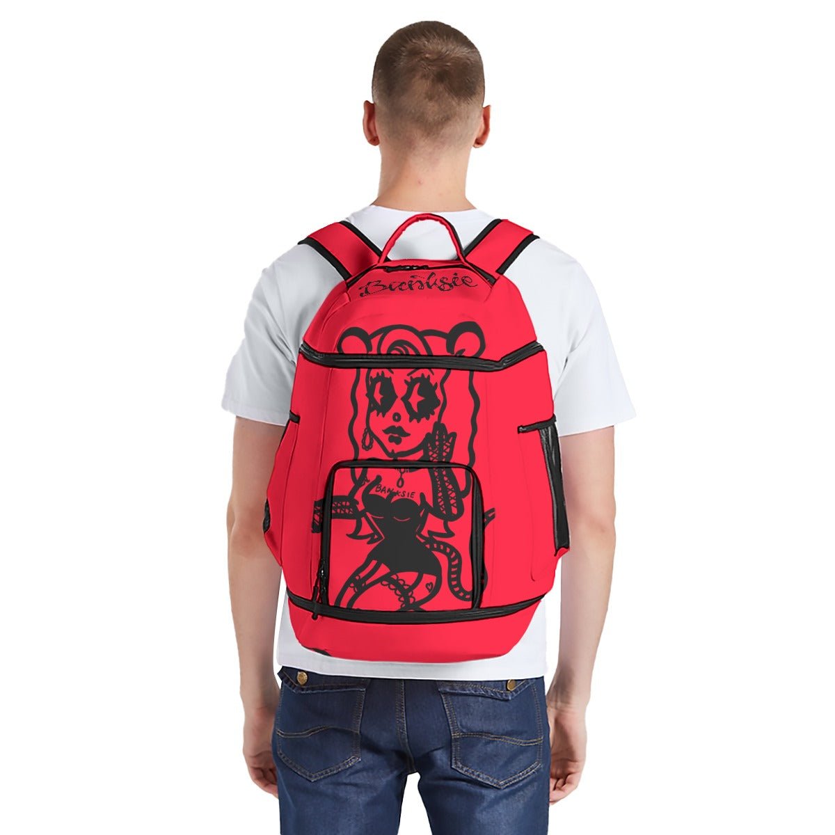 Banksie - Rat Queen Logo Large Travel Backpack – dragqueenmerch