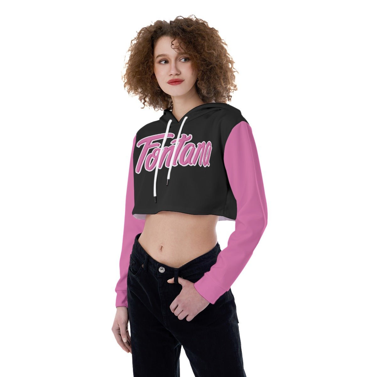 Fontana - Winged Angel Crop Hoodie – dragqueenmerch