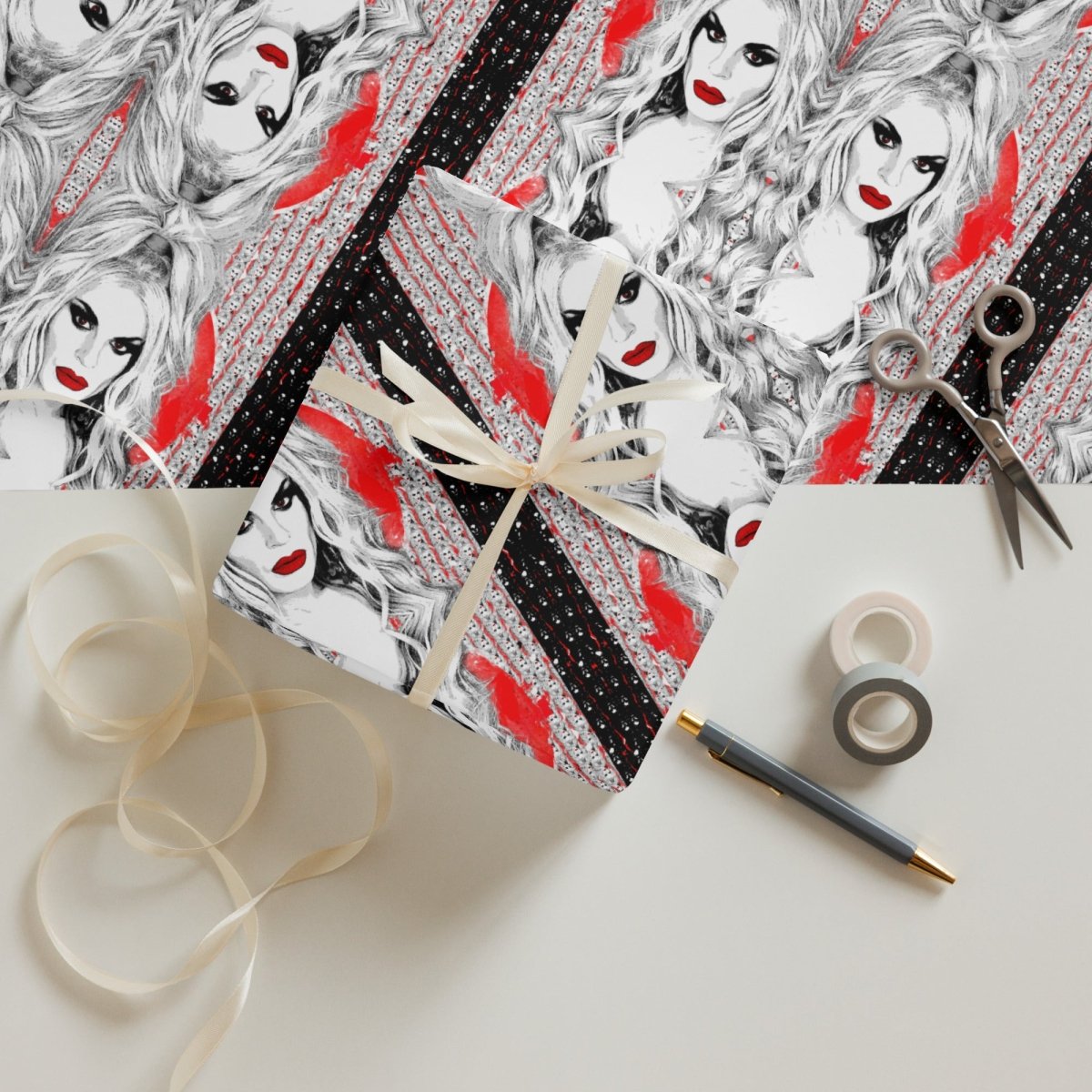Katya - Pattern Wrapping paper sheets – dragqueenmerch